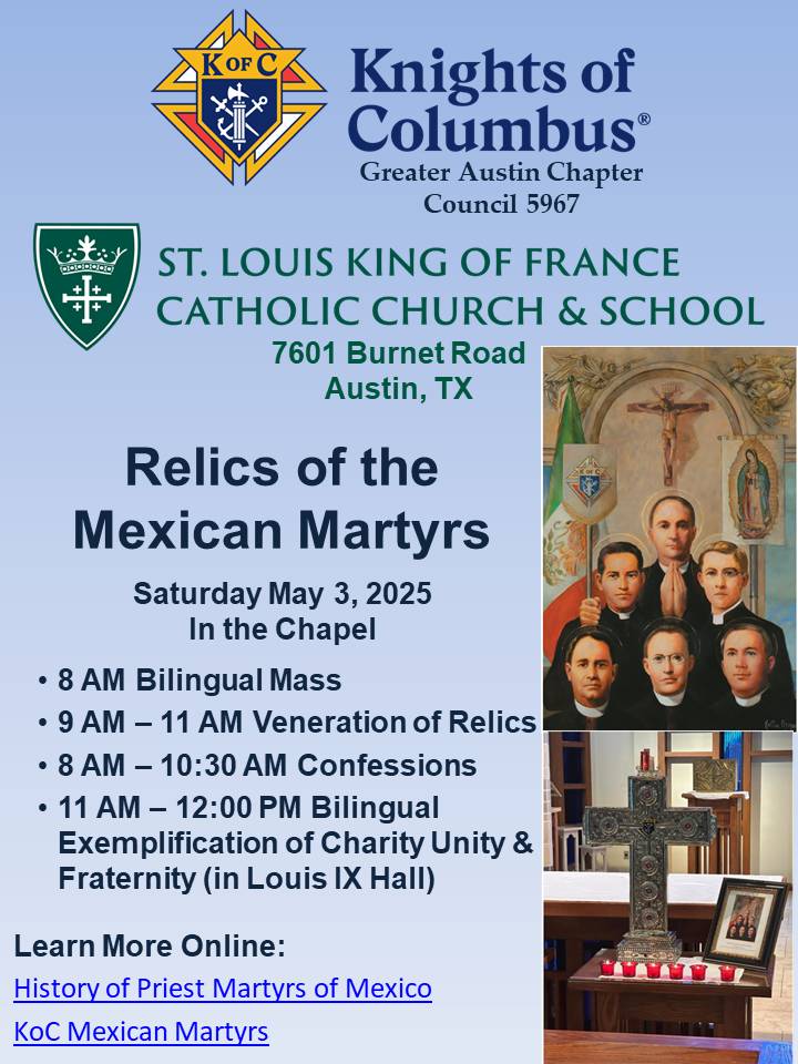 Mexican Martyr Saints Relics come to Austin! – Greater Austin Area ...